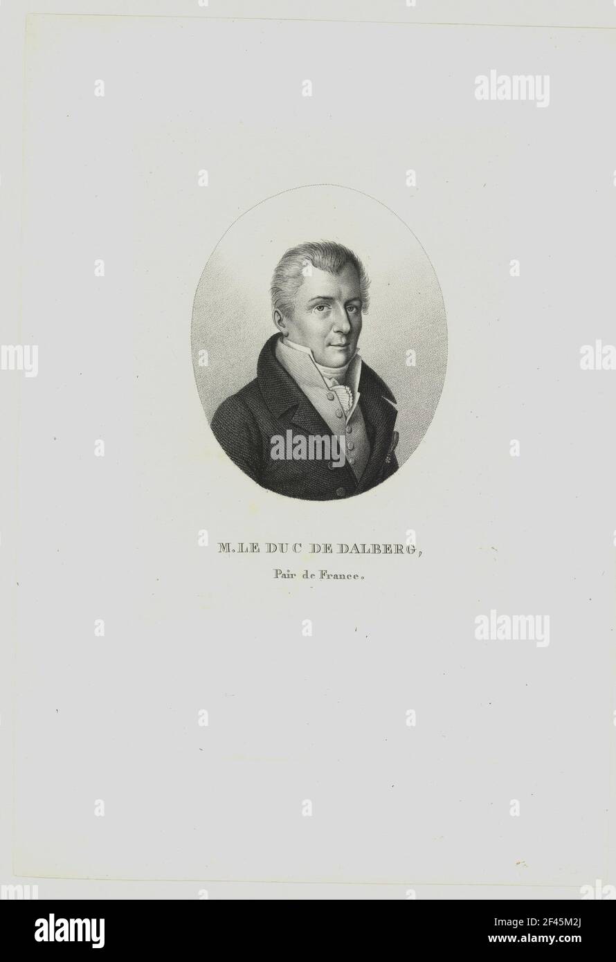 Portrait of Eméric-Joseph de Dalberg Stock Photo - Alamy