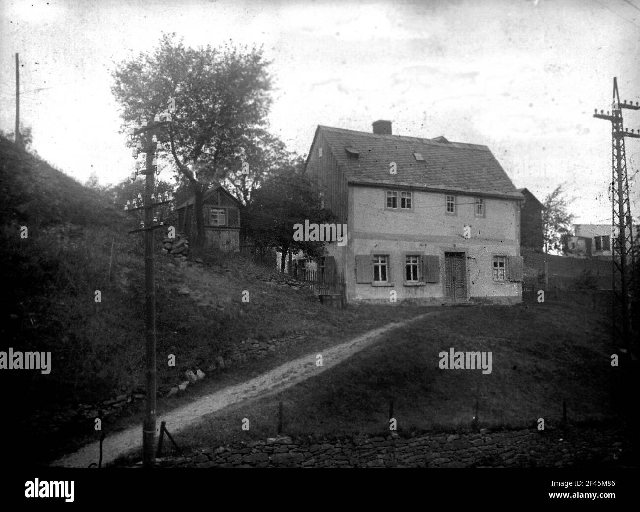 Historic residential building balconies Black and White Stock Photos ...