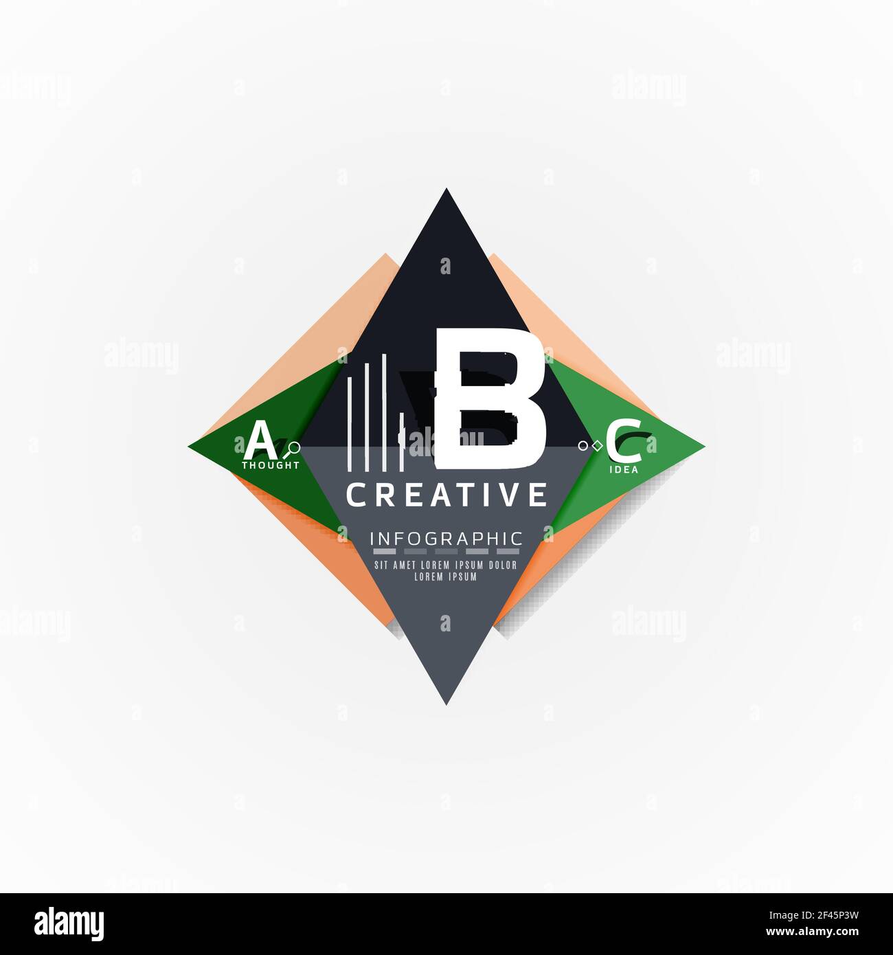 Paper option steps diagram infographic layout. Paper option steps ...