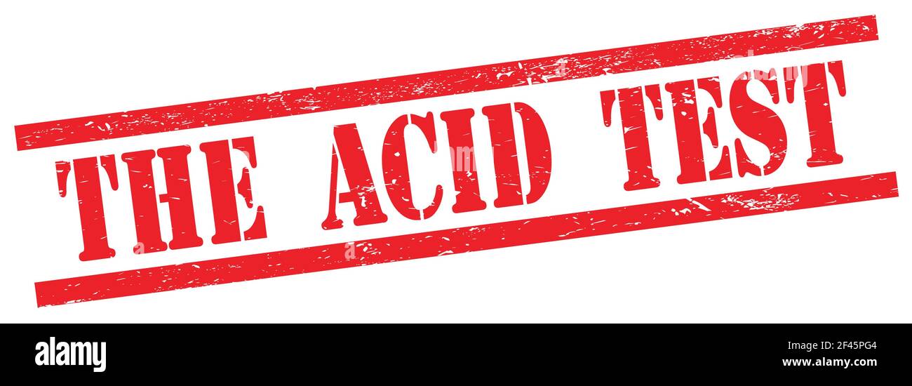 The acid test stamp hi-res stock photography and images - Alamy