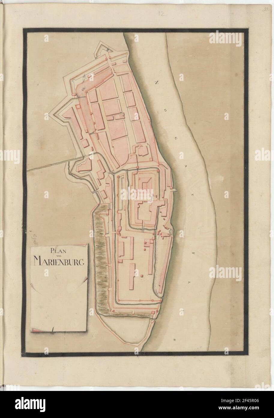 Plan of Marienburg Stock Photo - Alamy