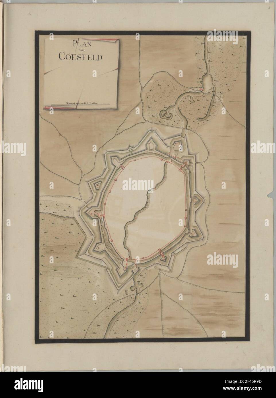 Plan of Coesfeld Stock Photo - Alamy