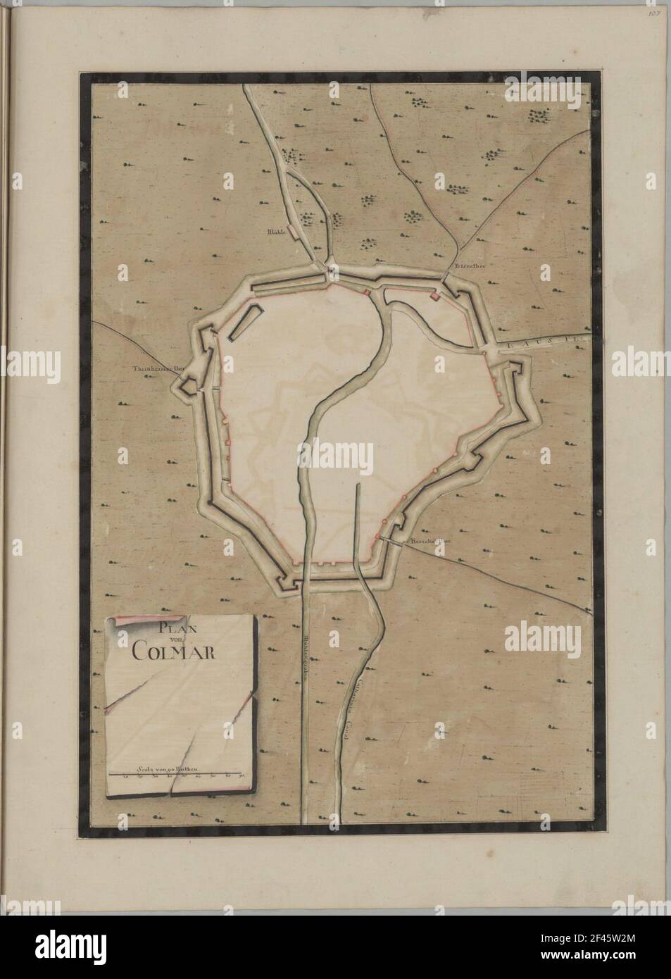 Plan of Colmar Stock Photo - Alamy