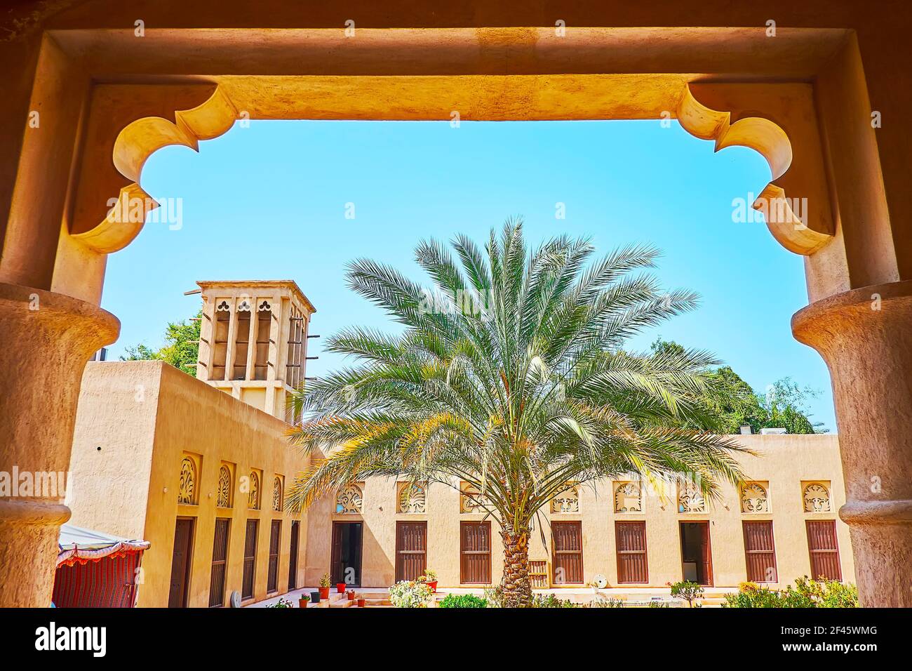 Courtyard With Palm Tree High Resolution Stock Photography and Images ...