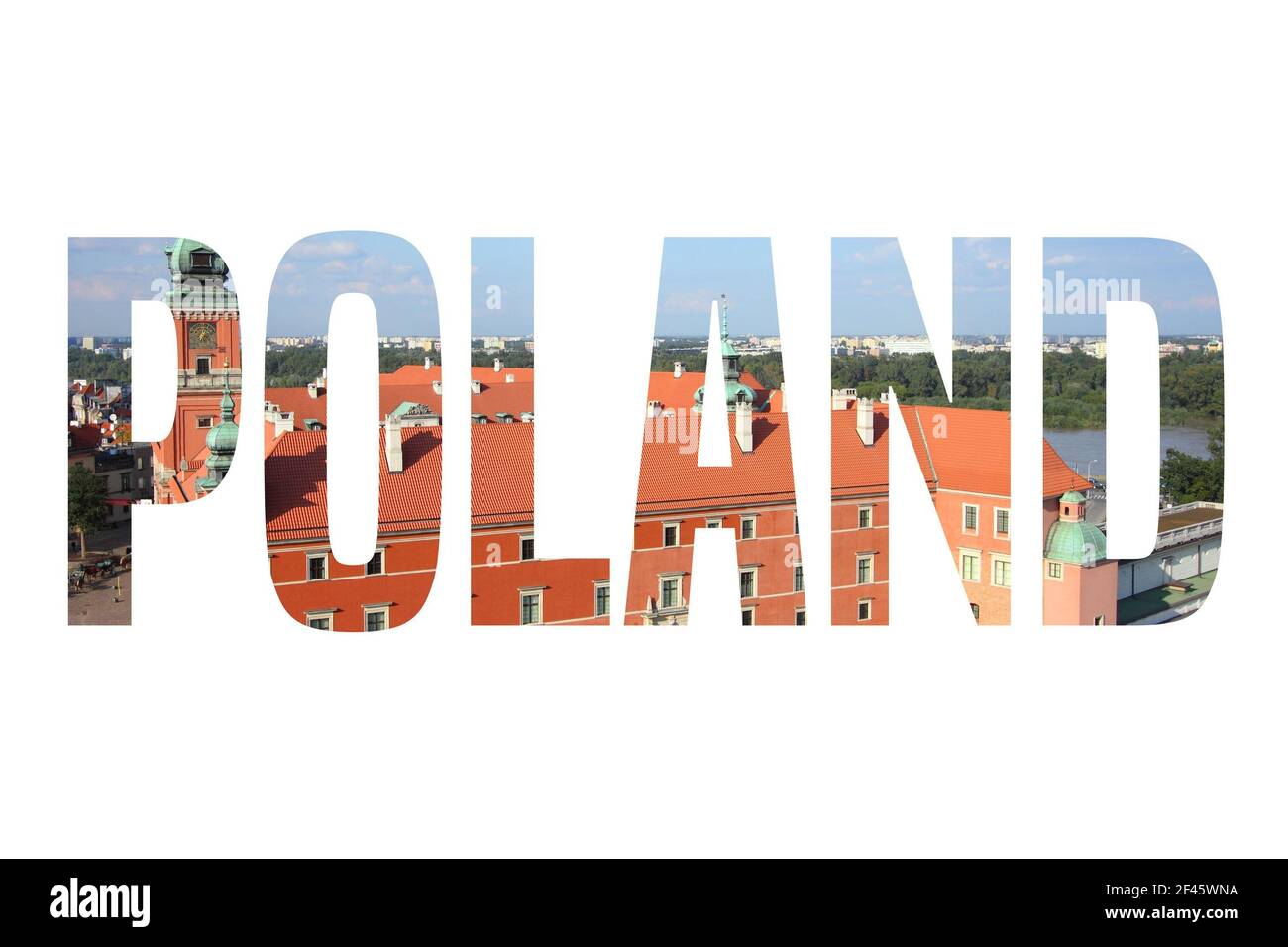 Warsaw postcard Cut Out Stock Images & Pictures - Alamy