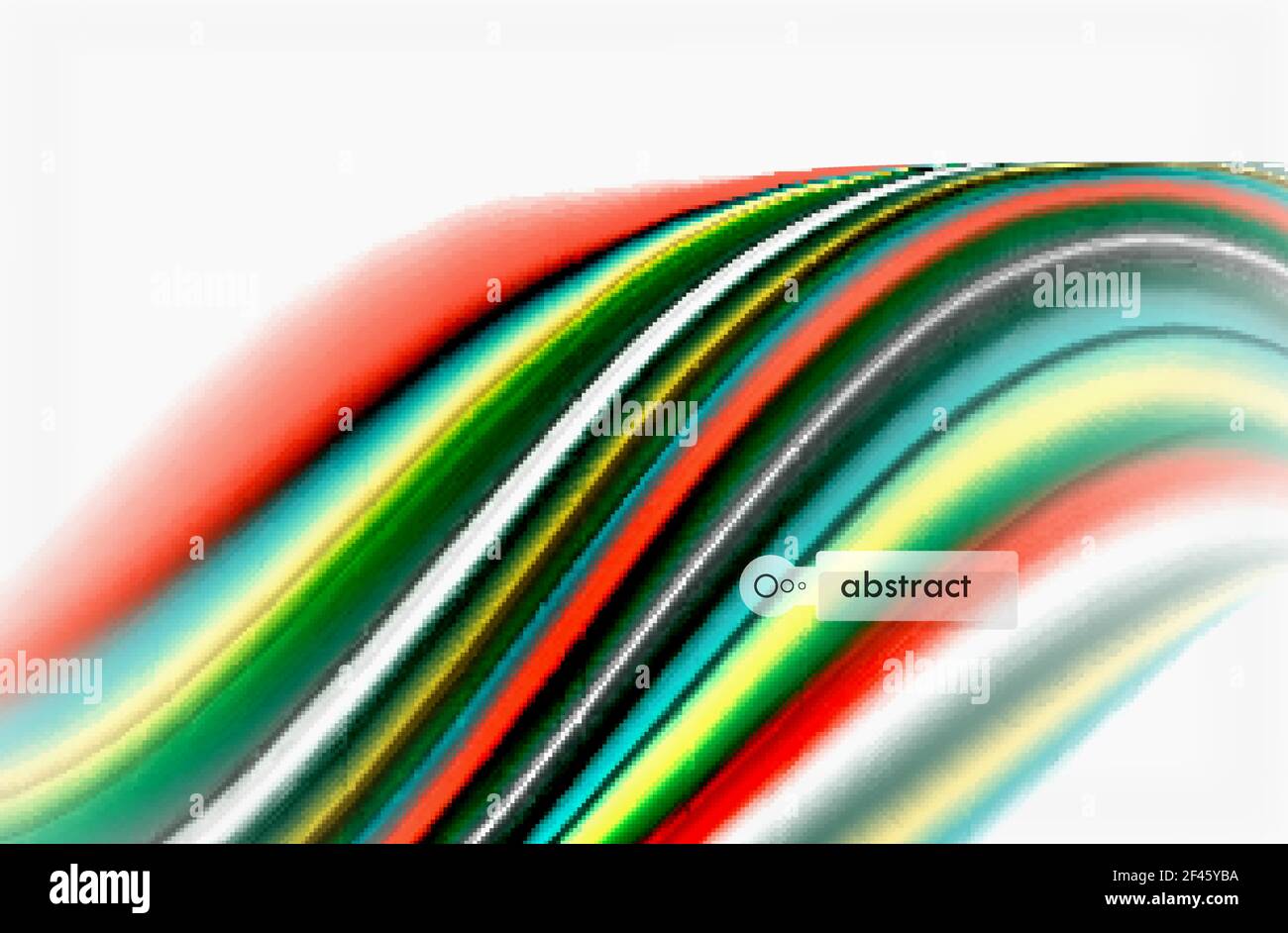 Rainbow color waves, vector blurred abstract background. Rainbow color ...