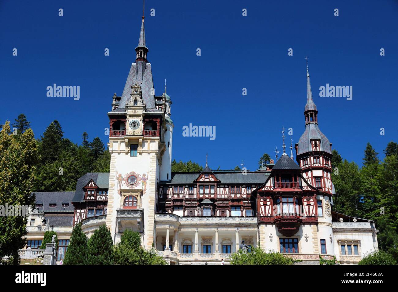 Peles Castle, Romania. Renaissance revival style architecture ...