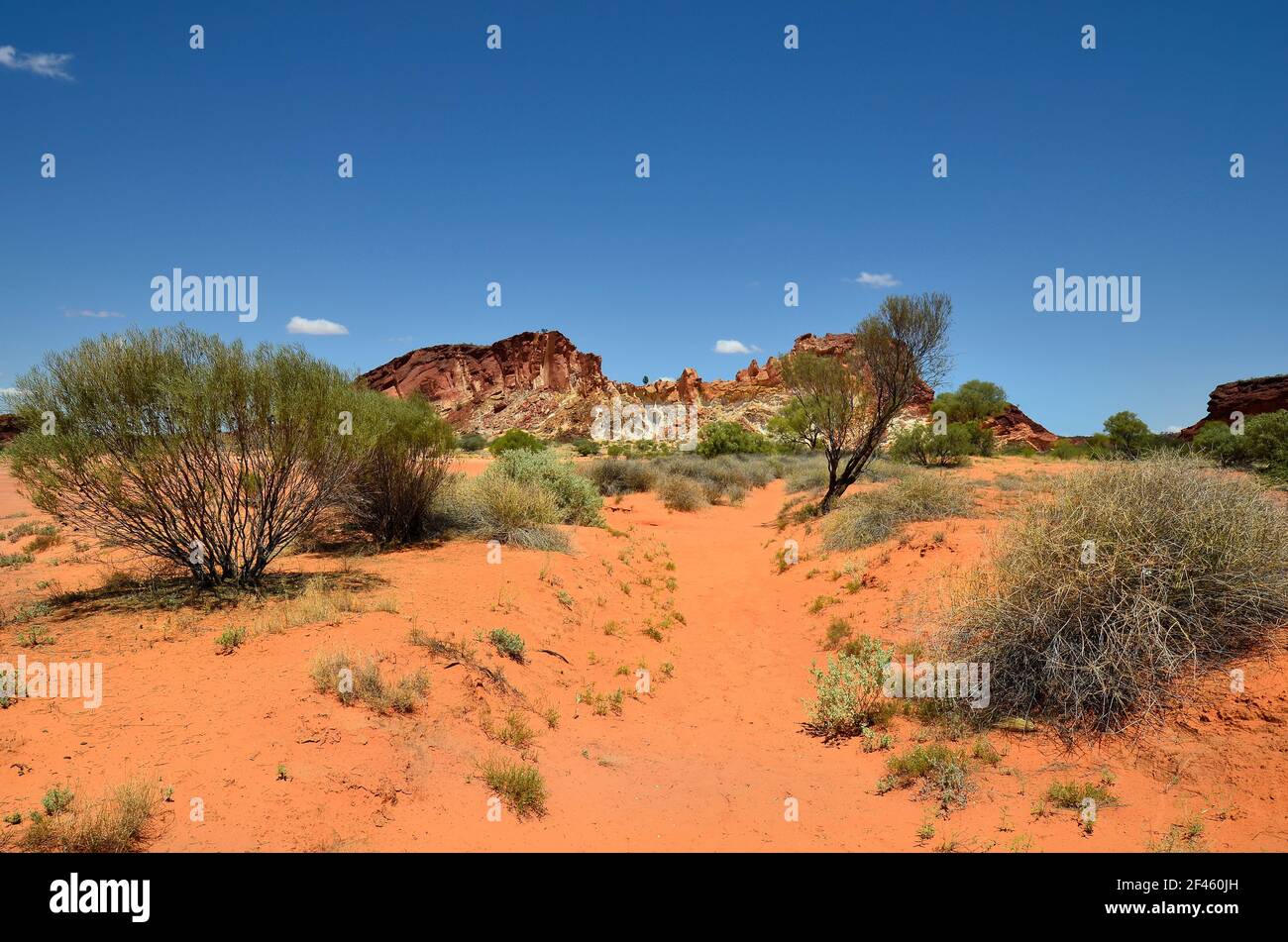 Australia, rock formation in Rainbow valley national park in Northern ...