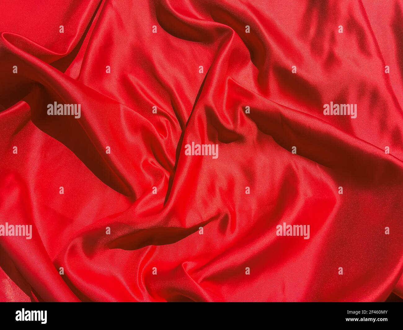Texture of red Wrinkles fabric for background. Valentines Day or ...