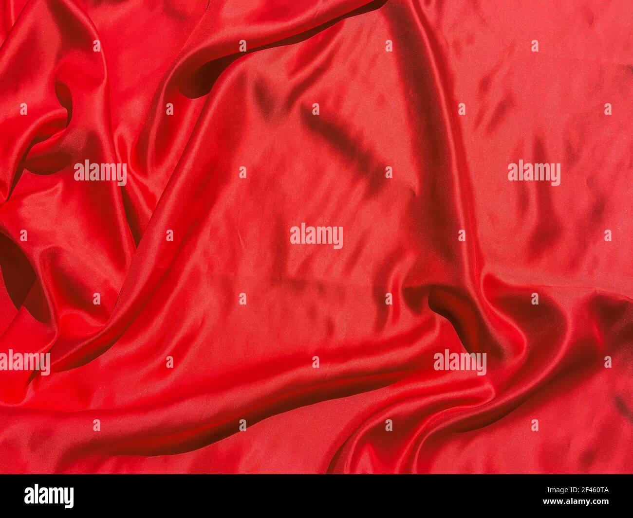 Texture of red Wrinkles fabric for background. Valentines Day or ...