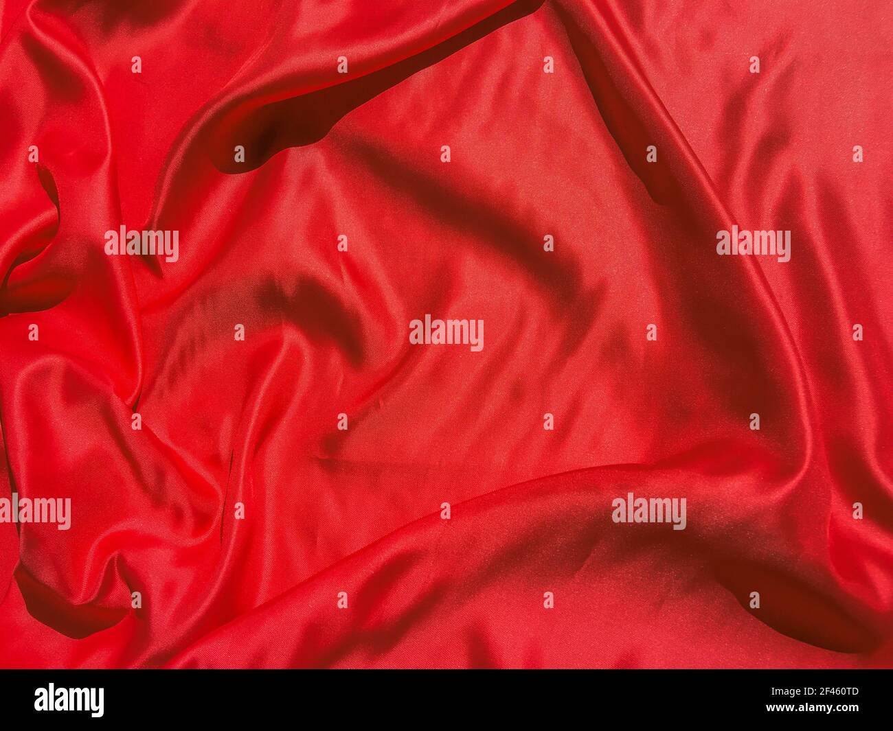 Texture of red Wrinkles fabric for background. Valentines Day or ...