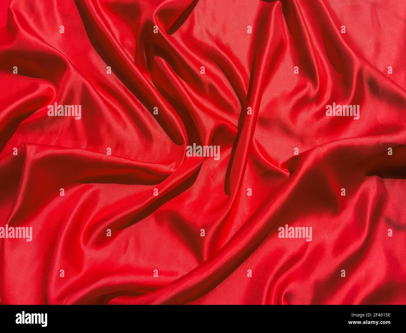 Texture of red Wrinkles fabric for background. Valentines Day or ...