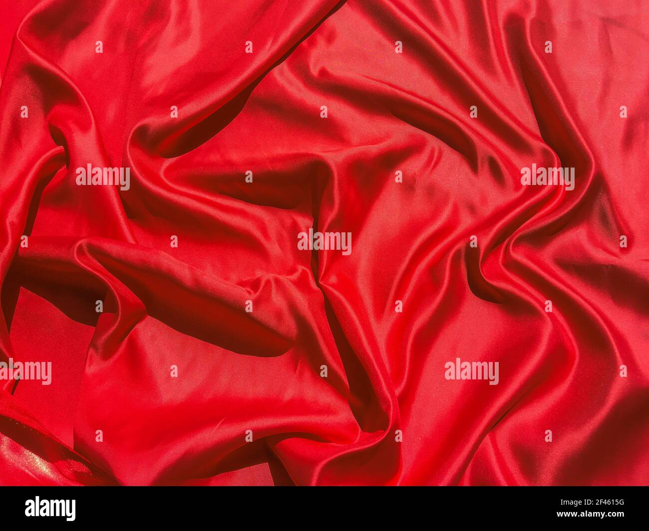 Texture of red Wrinkles fabric for background. Valentines Day or ...