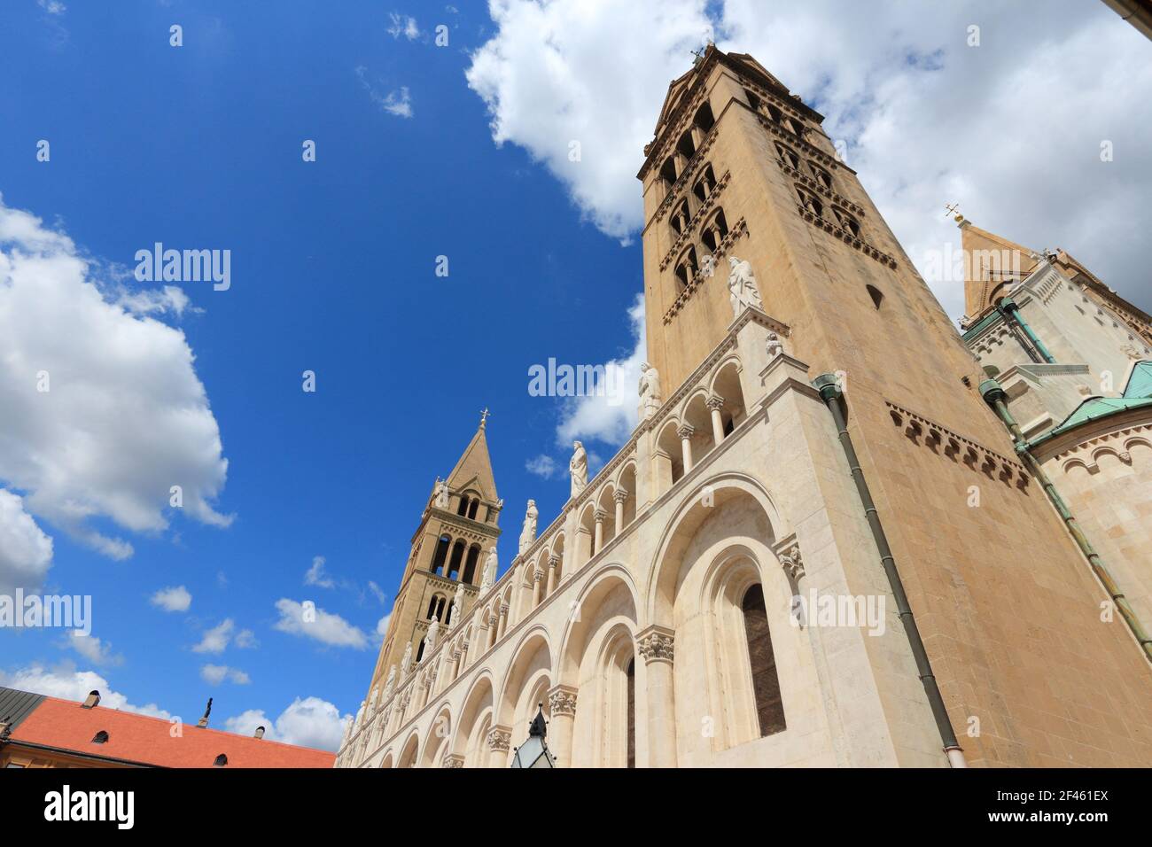 Hungary landmarks. Basilica in Pecs town, Hungary Stock Photo - Alamy