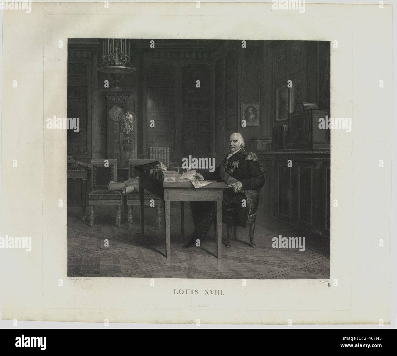 Portrait of King Ludwig Xviii Stock Photo - Alamy