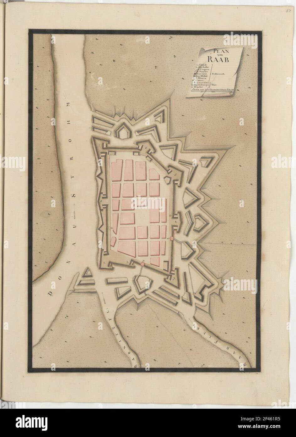 Plan of Raab Stock Photo - Alamy