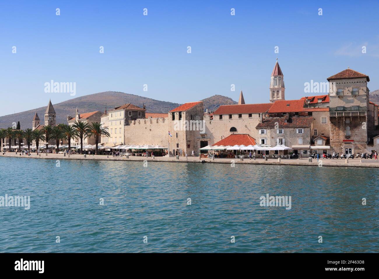 Trogir, Croatia. UNESCO World Heritage Site. Tourist destination in ...