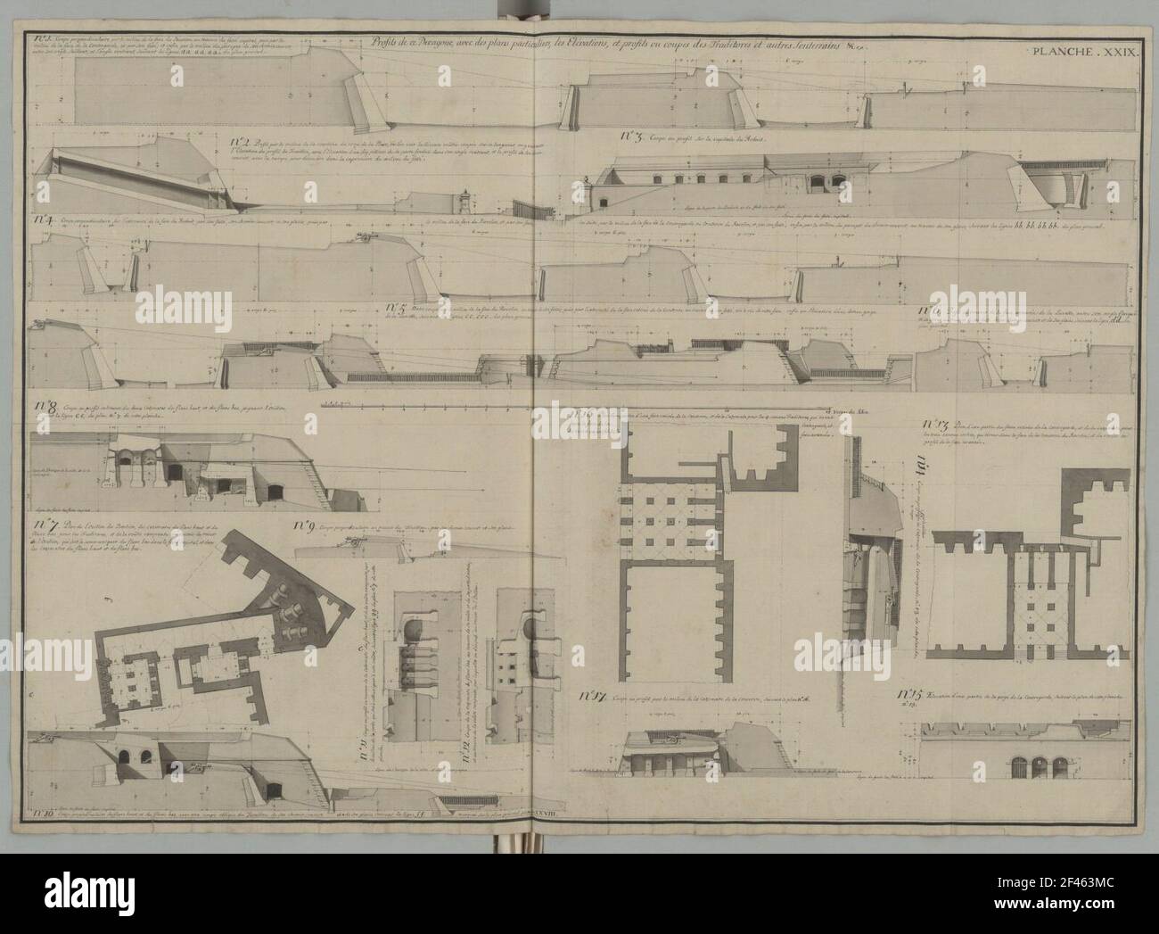 Fortress construction, ideal designs, bastionian attachment, floor ...