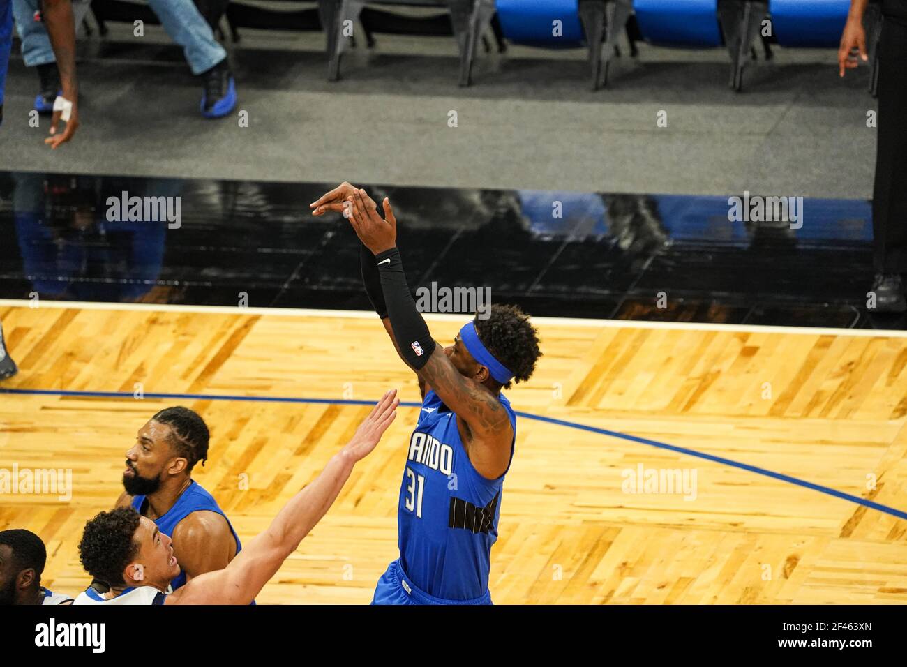 Orlando, Florida, USA, March 1, 2021, Dallas Mavericks face the Orlando ...