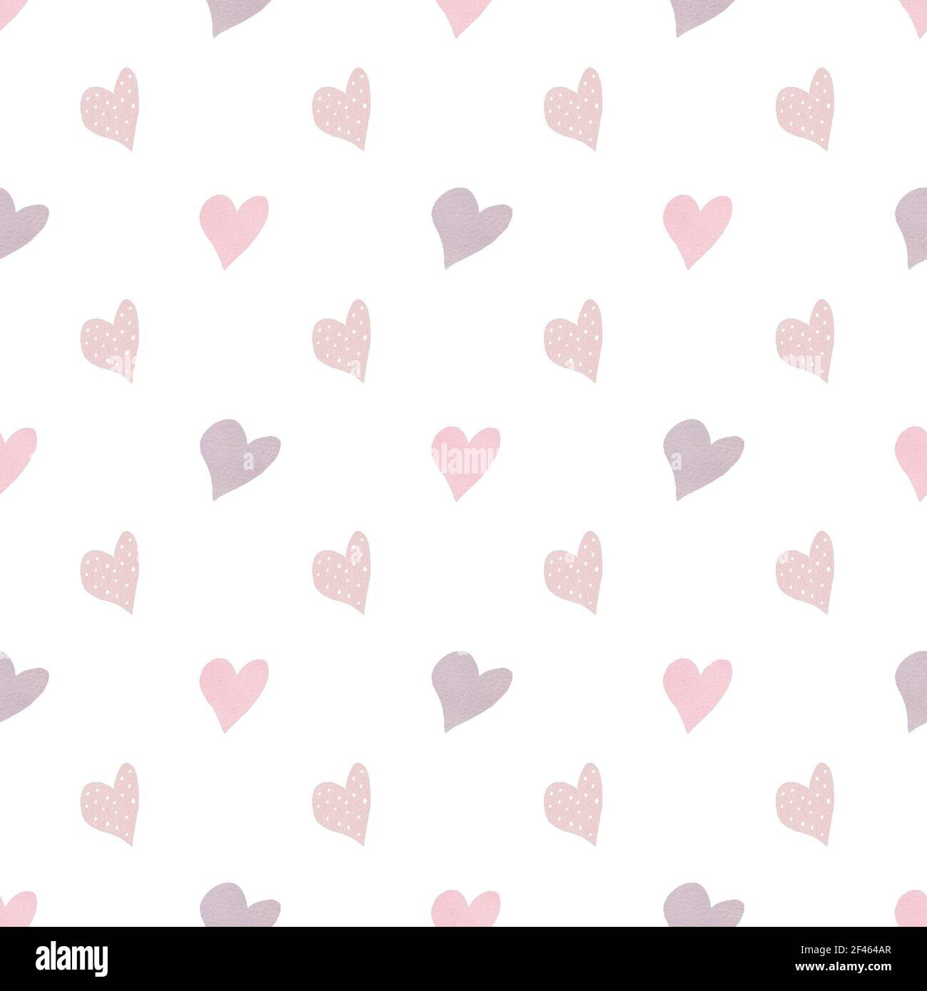 Hearts watercolor clipart digital paper isolated on white background ...