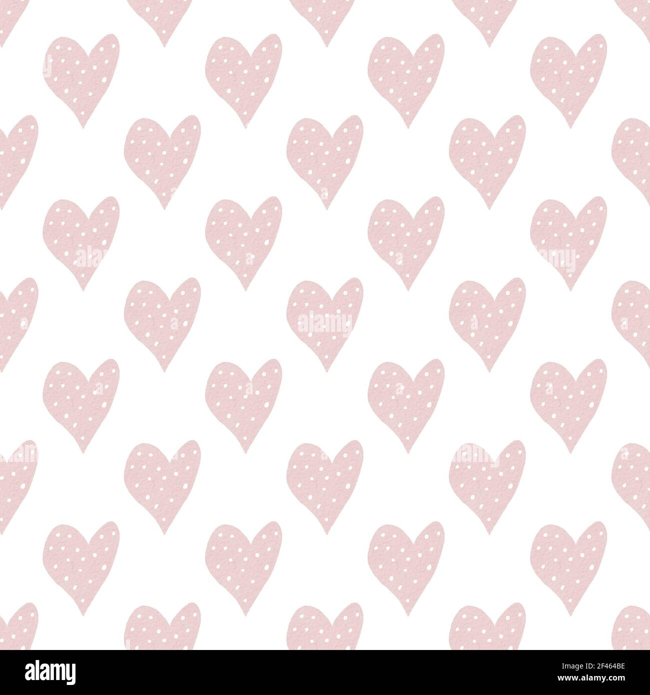 Watercolor hearts digital paper. Hand painted clipart. Seamless pattern ...