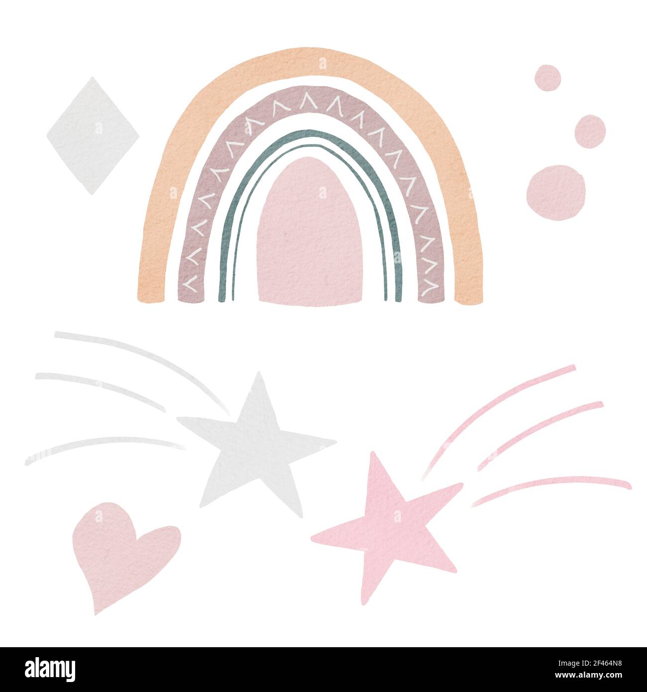 Rainbow Baby Shower Clip Art