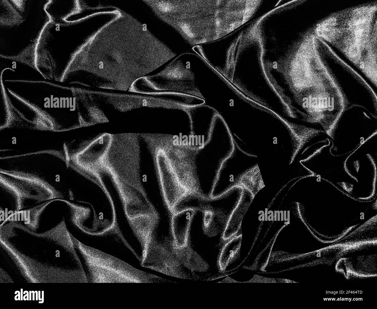 Black satin texture background with liquid wave or wavy folds ...