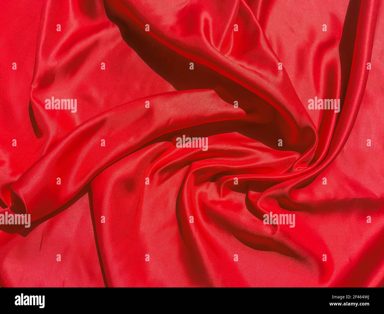Texture of red Wrinkles fabric for background. Valentines Day or ...