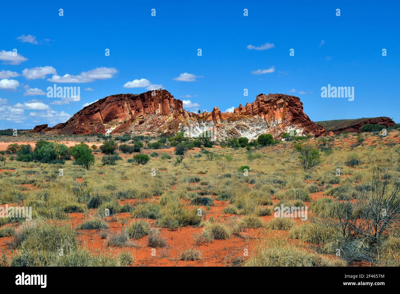Australia, rock formation in Rainbow valley national park in Northern ...