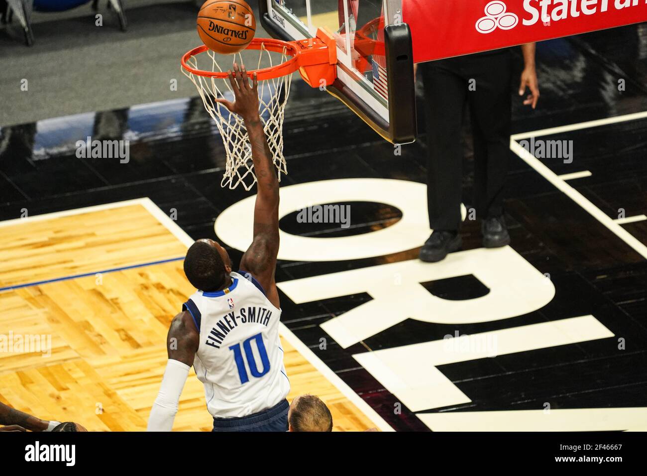 Orlando, Florida, USA, March 1, 2021, Dallas Mavericks player Dorian ...
