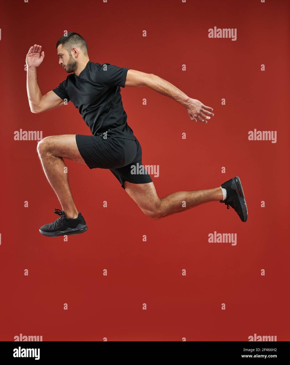 Athlete in jump human hi-res stock photography and images - Alamy
