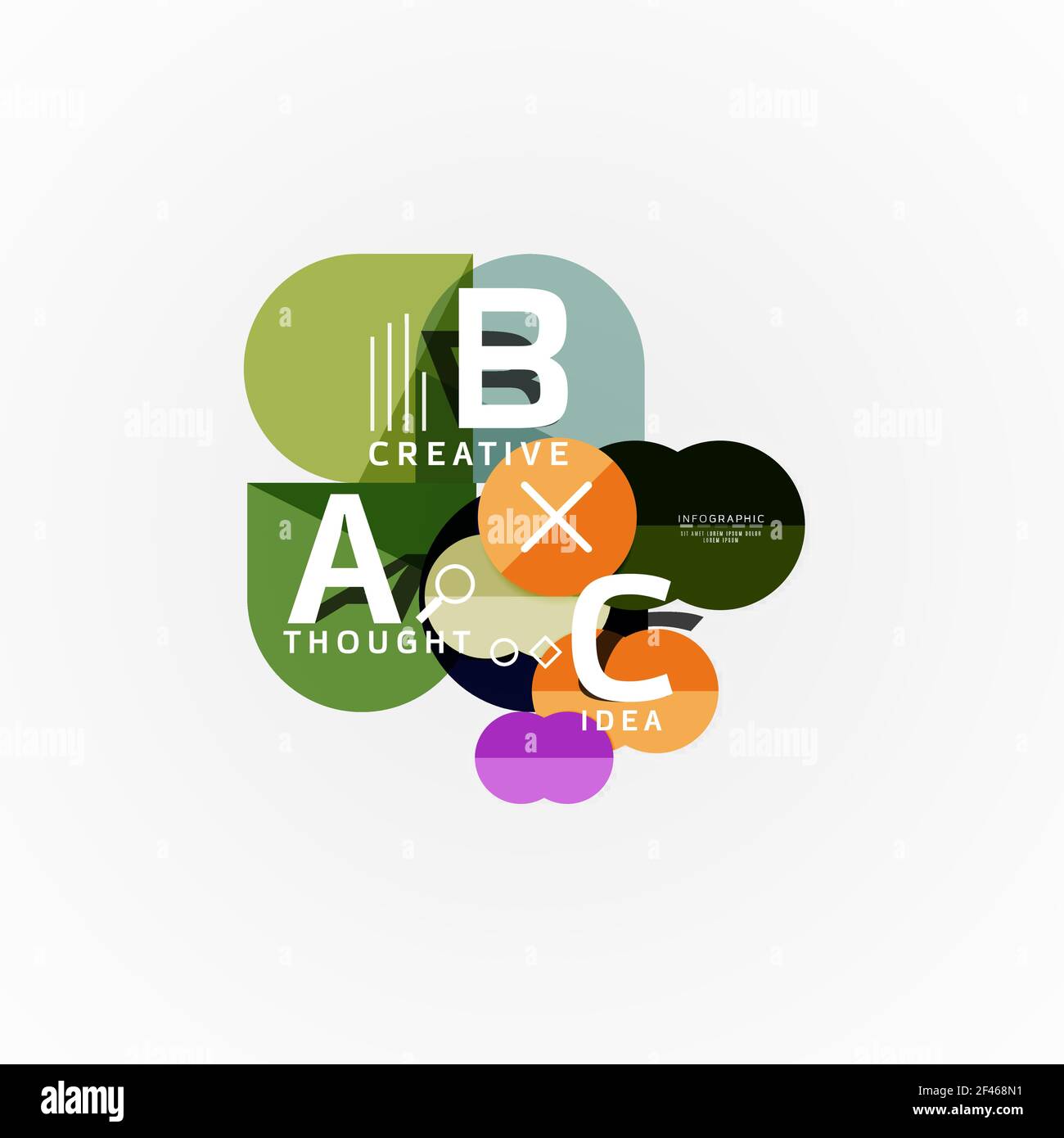 Vector infographic options banner, paper style design. Vector ...