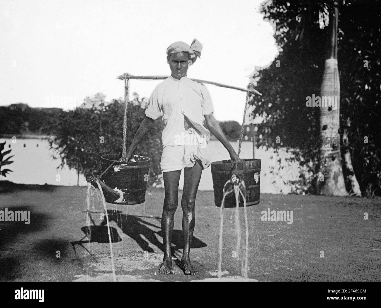 Water carrier with buckets hi-res stock photography and images - Alamy