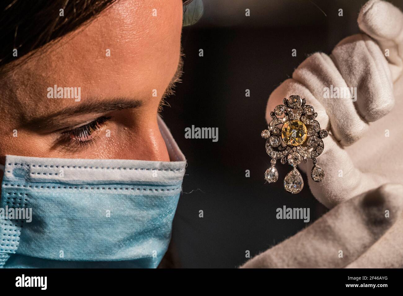 London, UK. 19th Mar, 2021. The Banks Diamond: A historic jewel passed ...