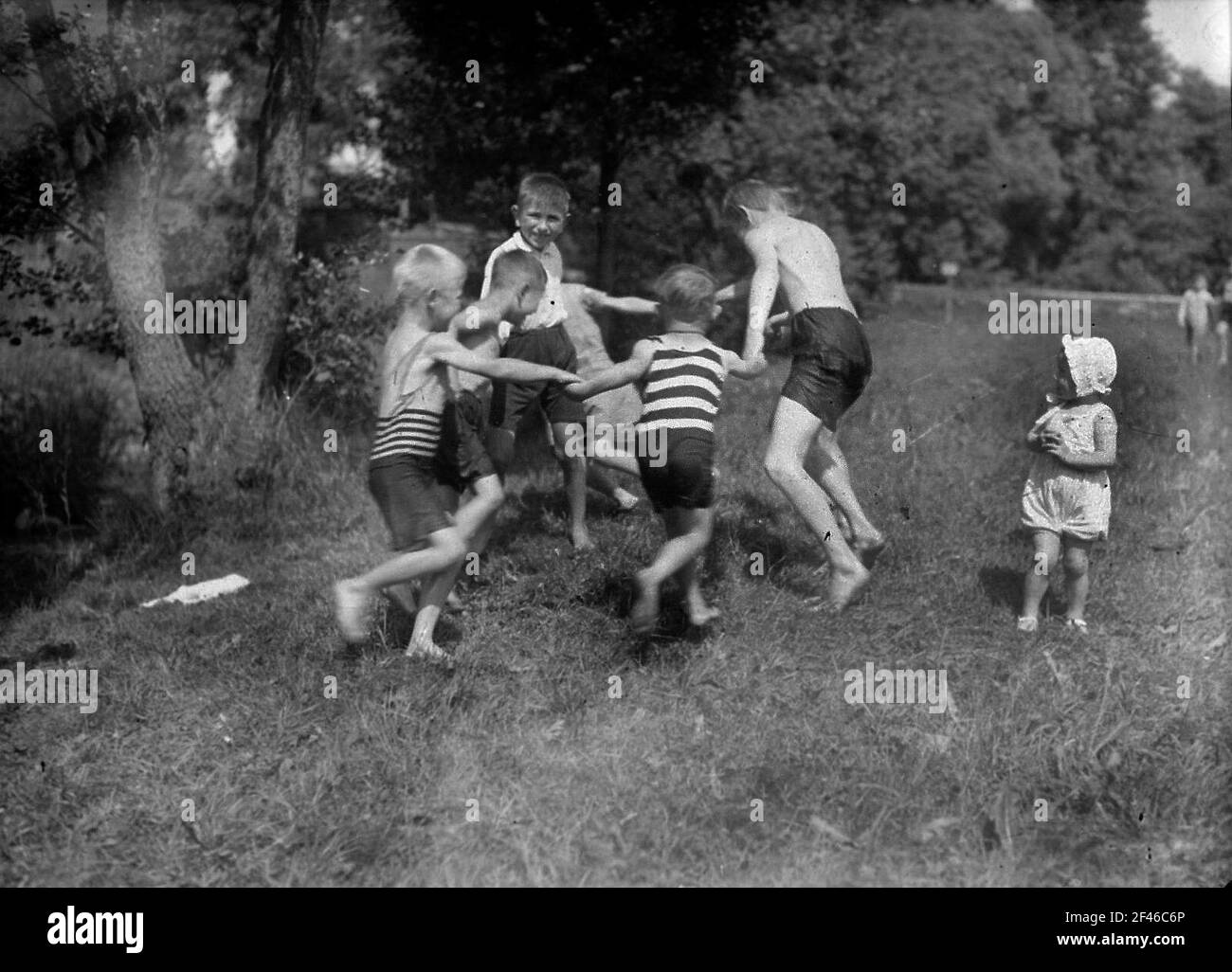 Recreational spaces for children Black and White Stock Photos & Images ...