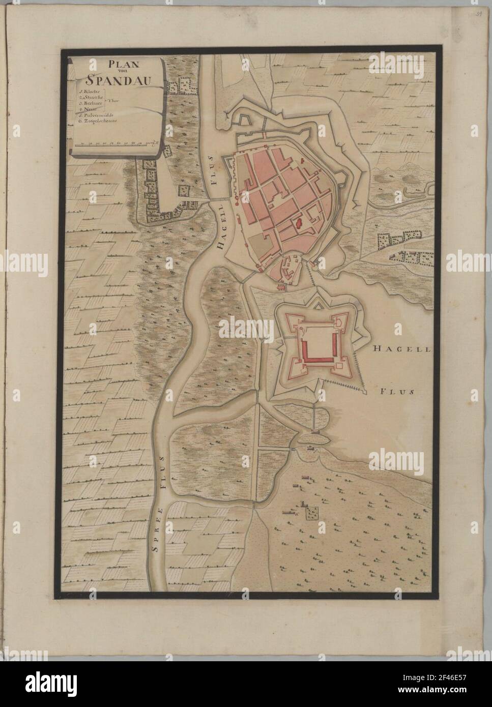 Plan of Spandau Stock Photo - Alamy