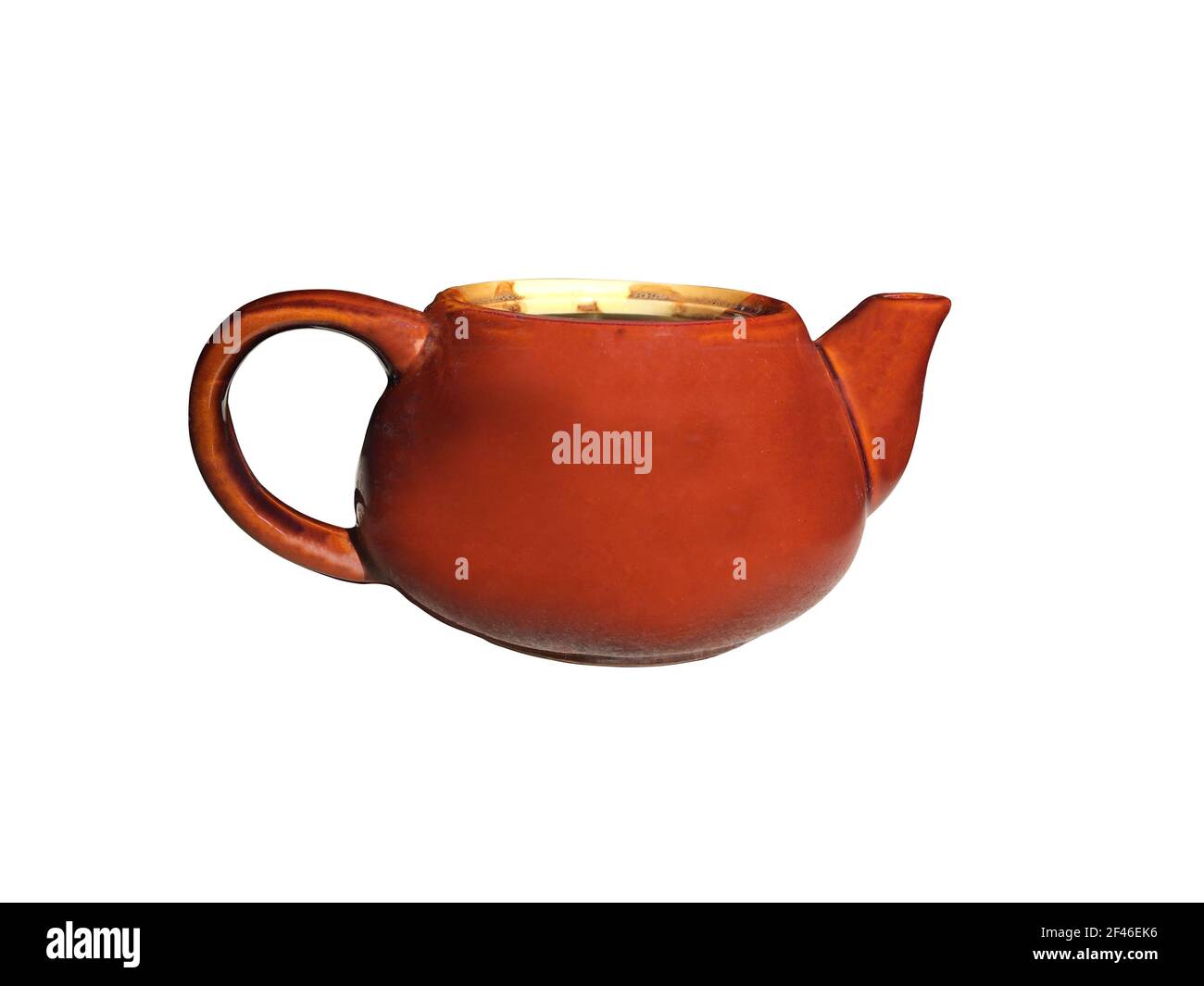 Old tea pot on white Background with clipping path for work Stock Photo ...
