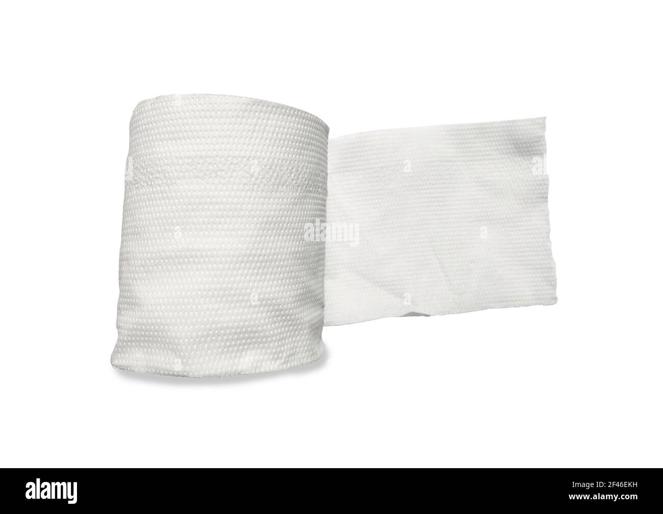 Single White tissue isolated on white background with clipping path for ...