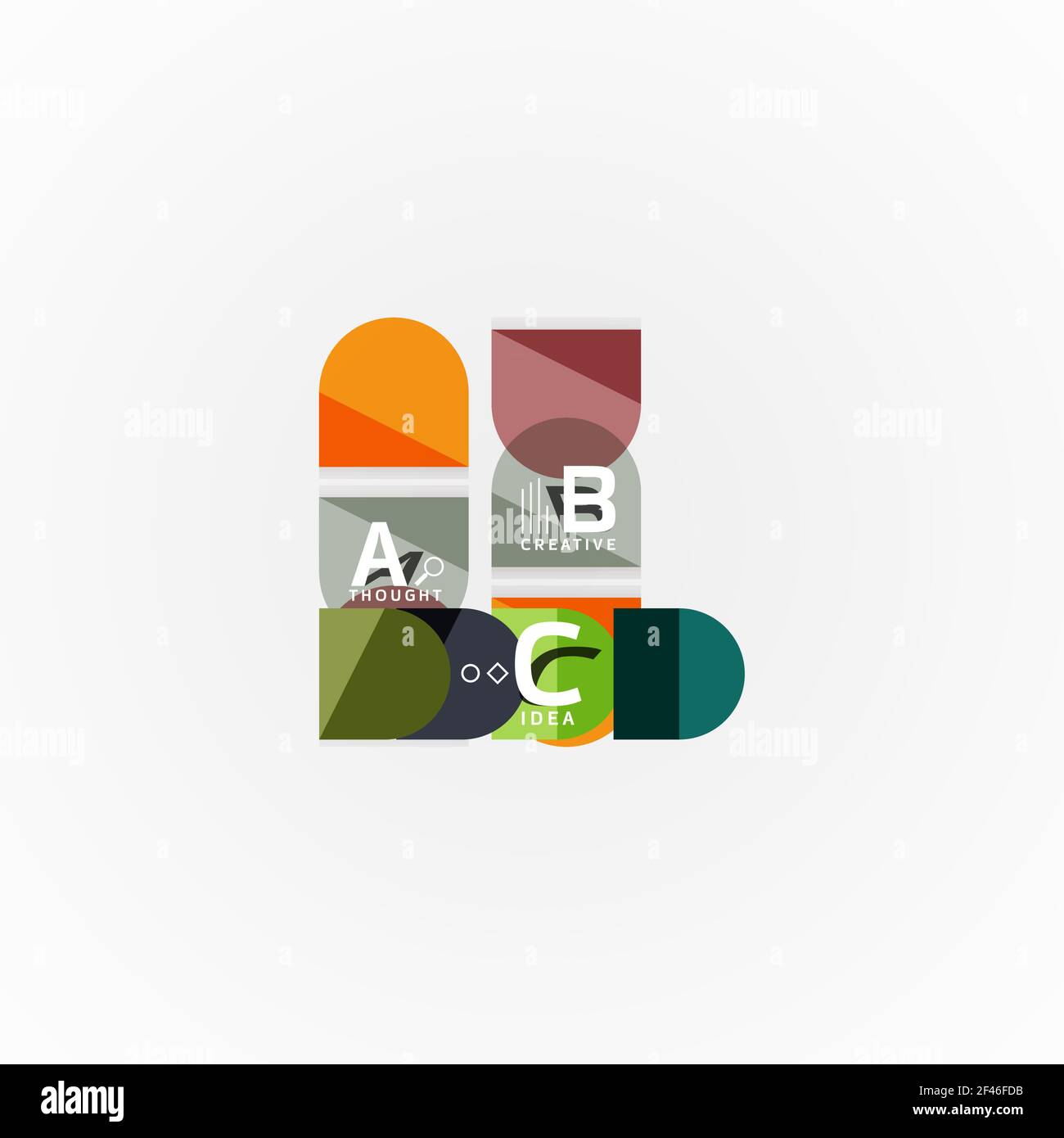 Geometric design abstract option infographics. Geometric design ...