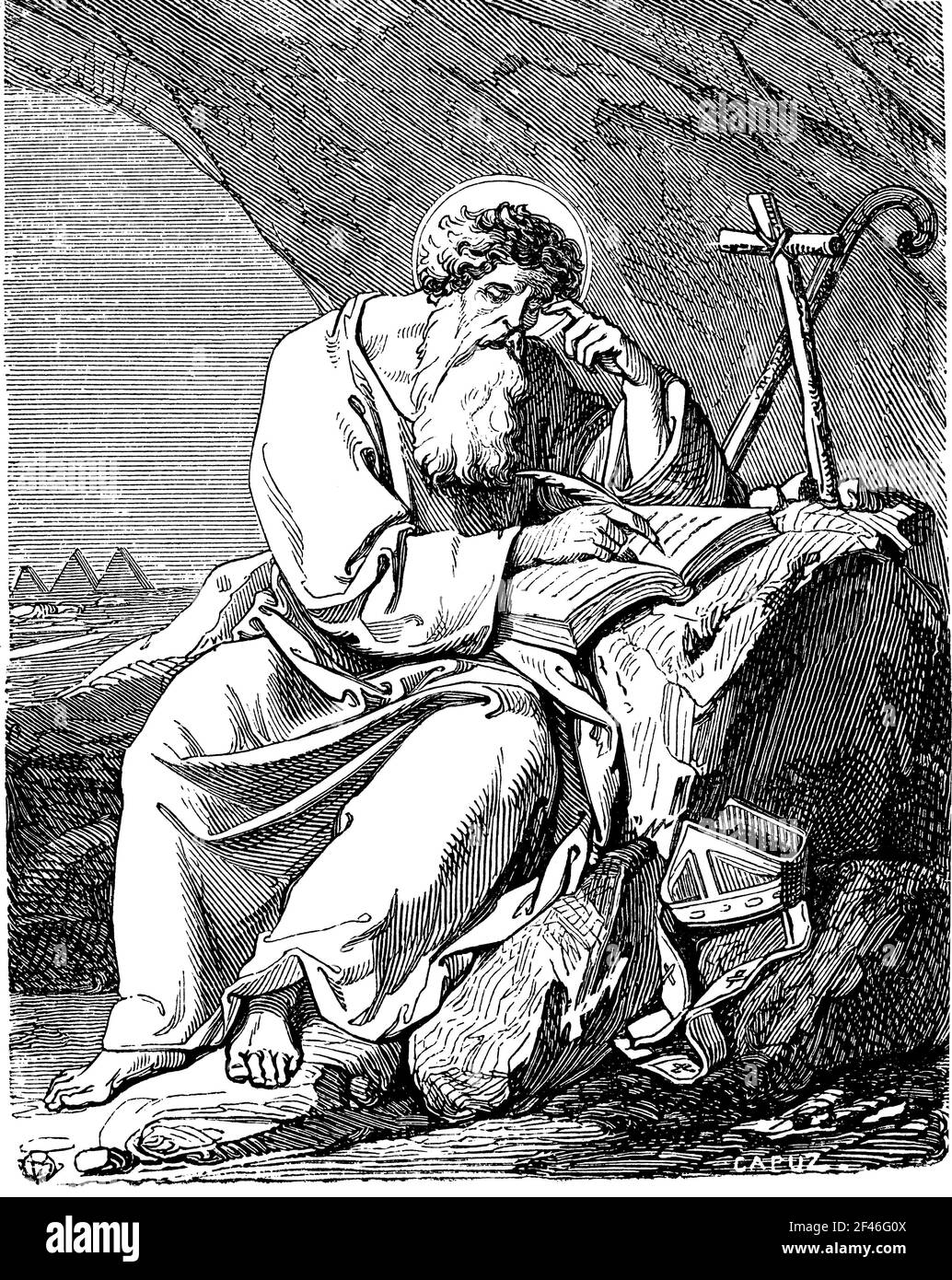 San Atanasio de Alejandría (296-373), obispo y doctor de Alejandría ...