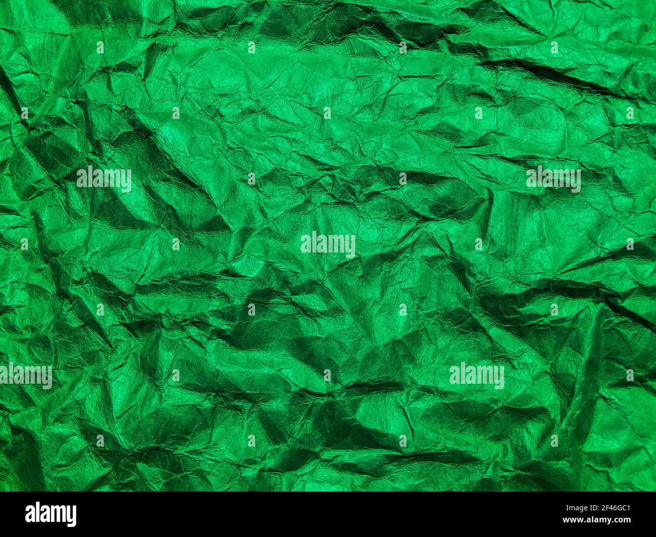 Closeup view of green crumpled paper texture background Stock Photo - Alamy