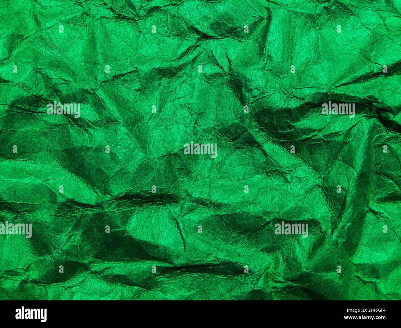 Closeup view of green crumpled paper texture background Stock Photo - Alamy