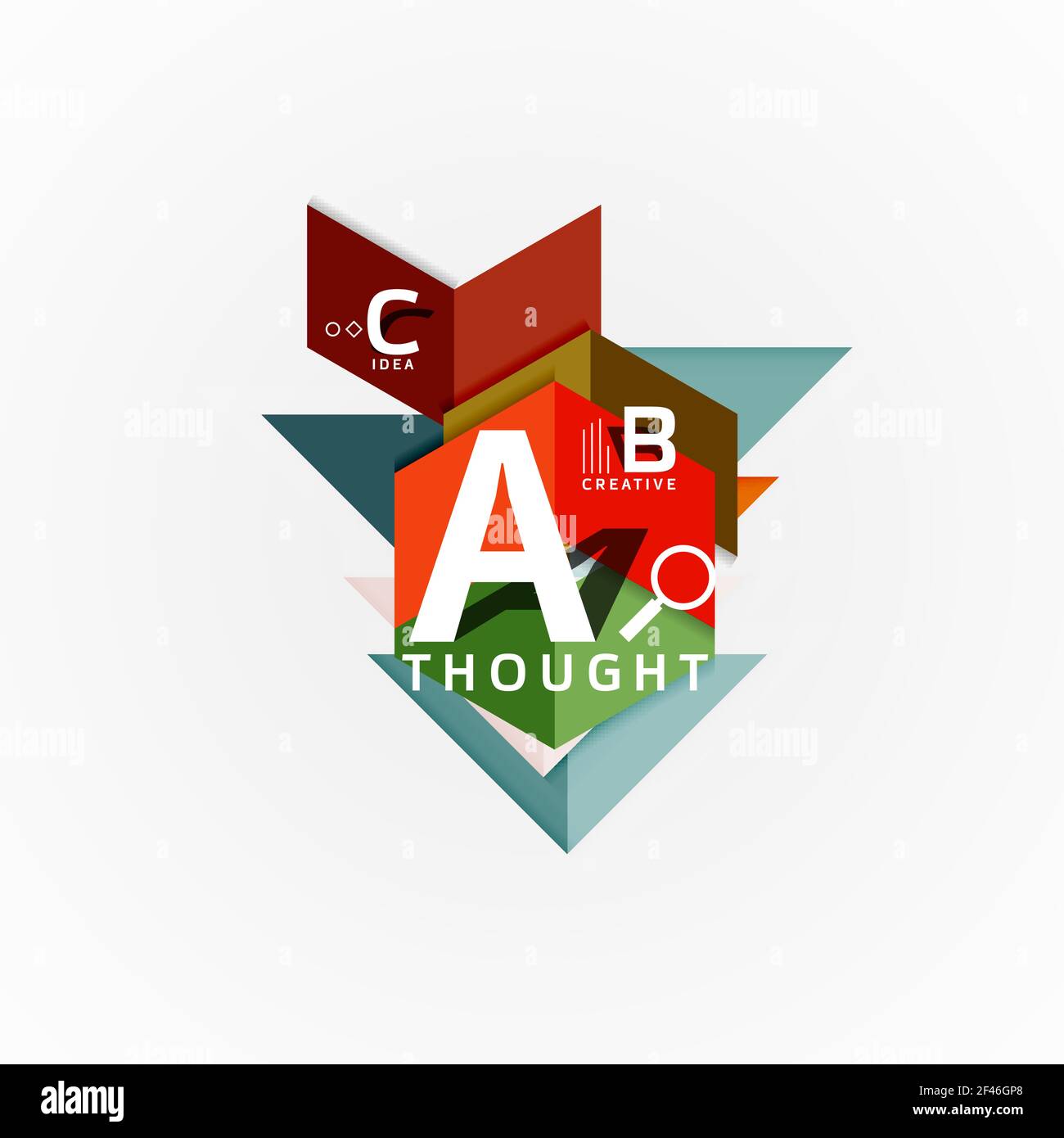 Geometric design abstract option infographics. Geometric design ...