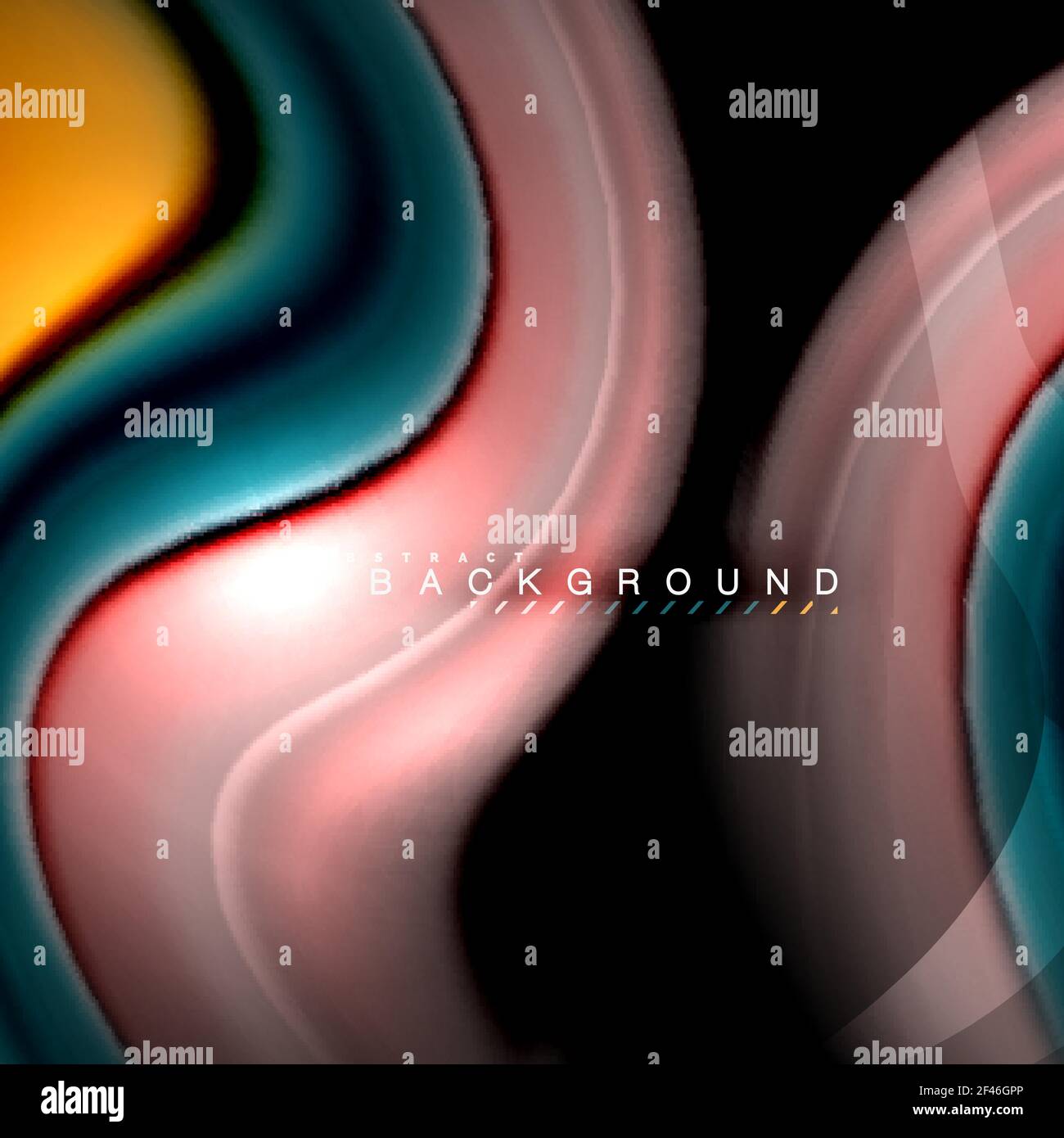 Fluid mixing colors vector wave abstract background design. Colorful ...