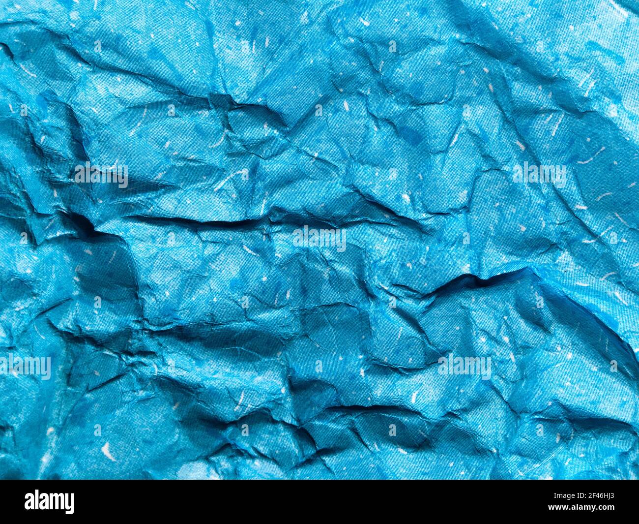 Texture of blue crumpled paper background for design Stock Photo - Alamy