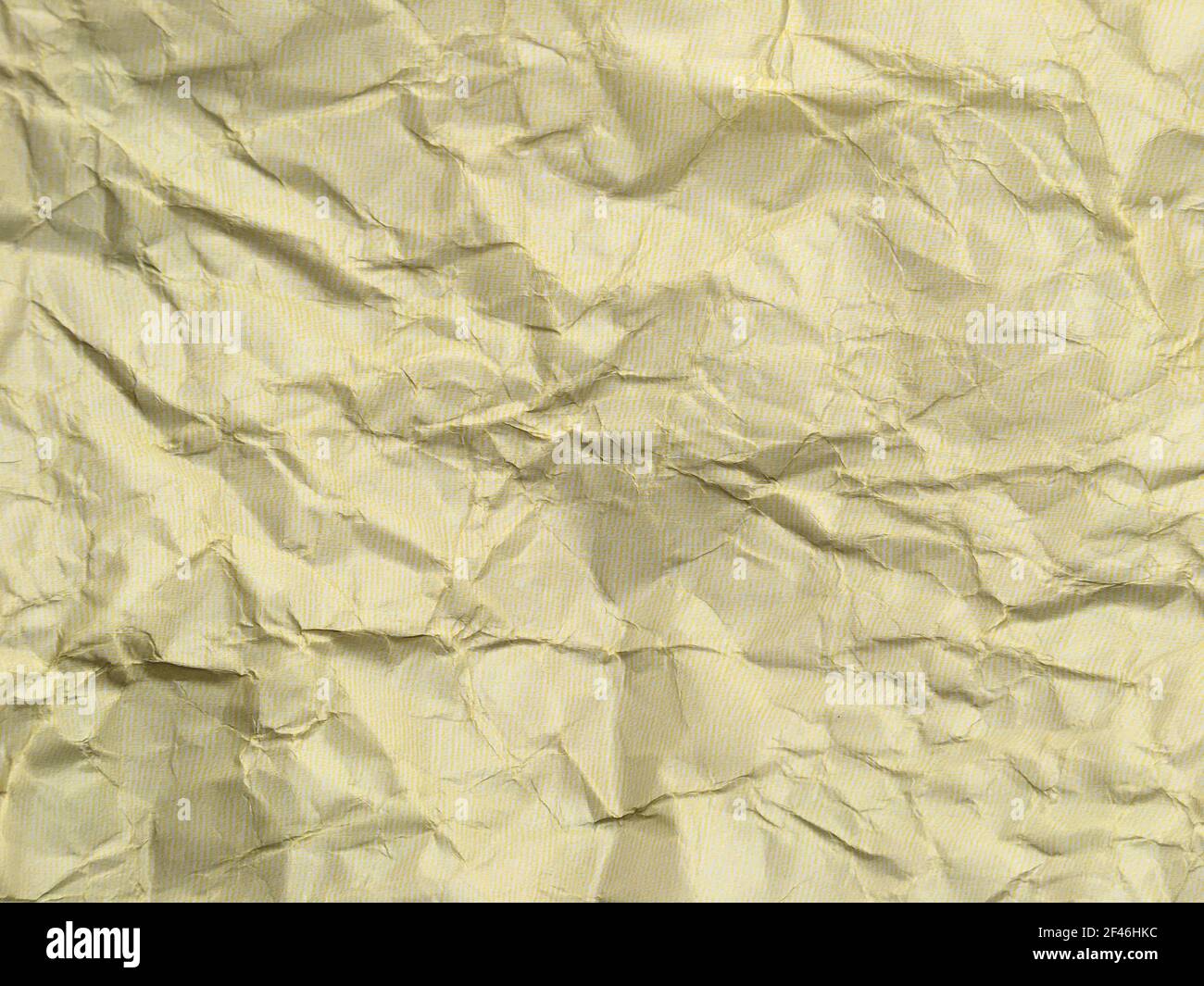 Yellow crumpled paper background with pattern for design Stock Photo ...