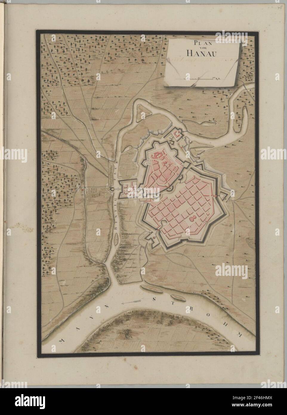 Plan of Hanau Stock Photo - Alamy