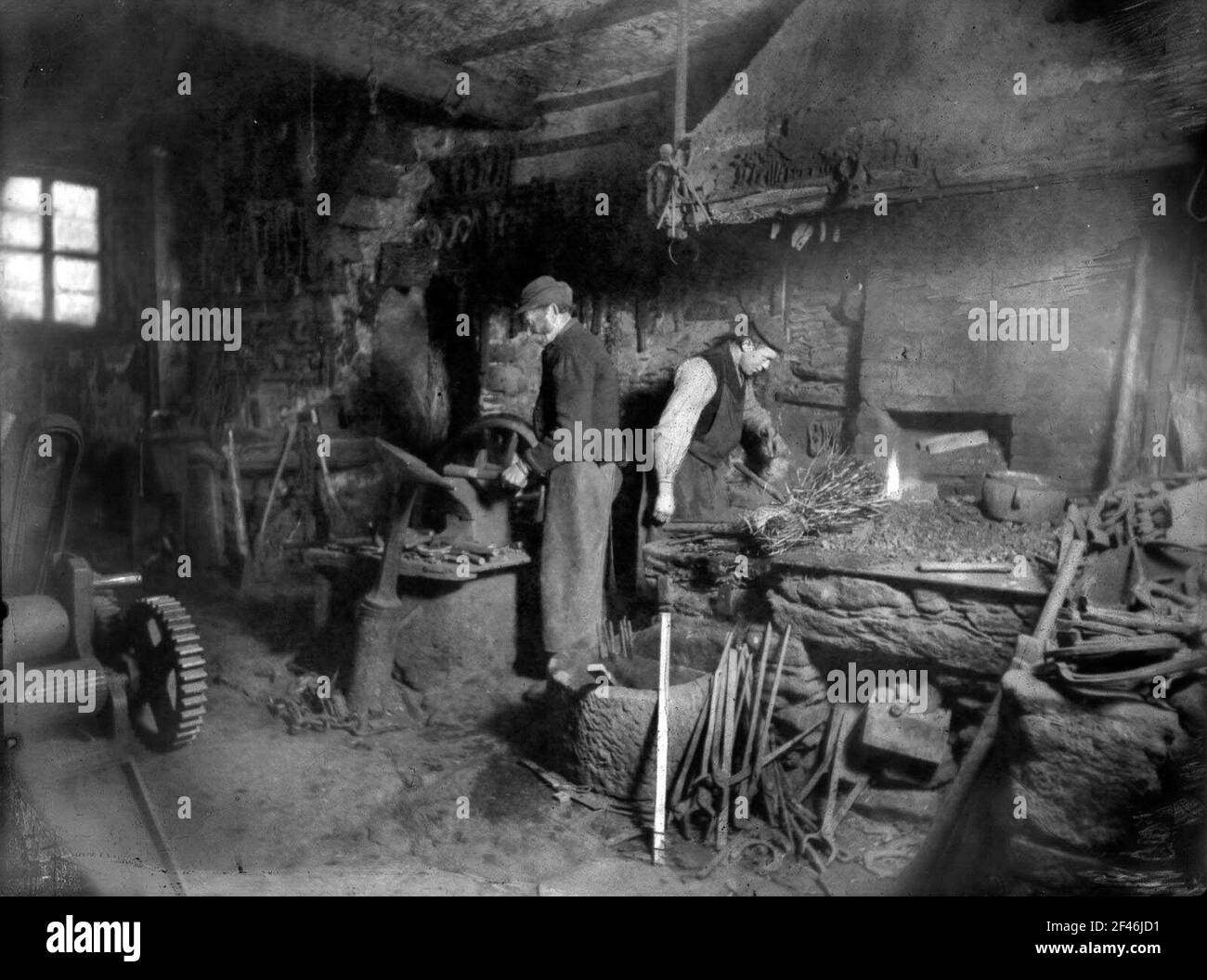 In the village forge Stock Photo - Alamy