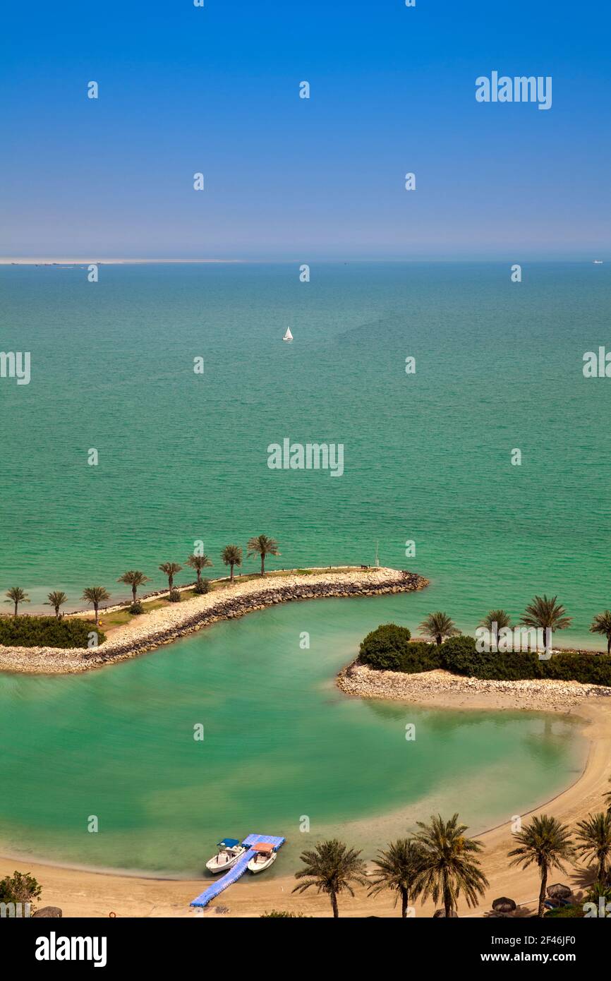 Qatar, Doha, West Bay, Lagoon at the Sheraton Doha Resort & Convention ...