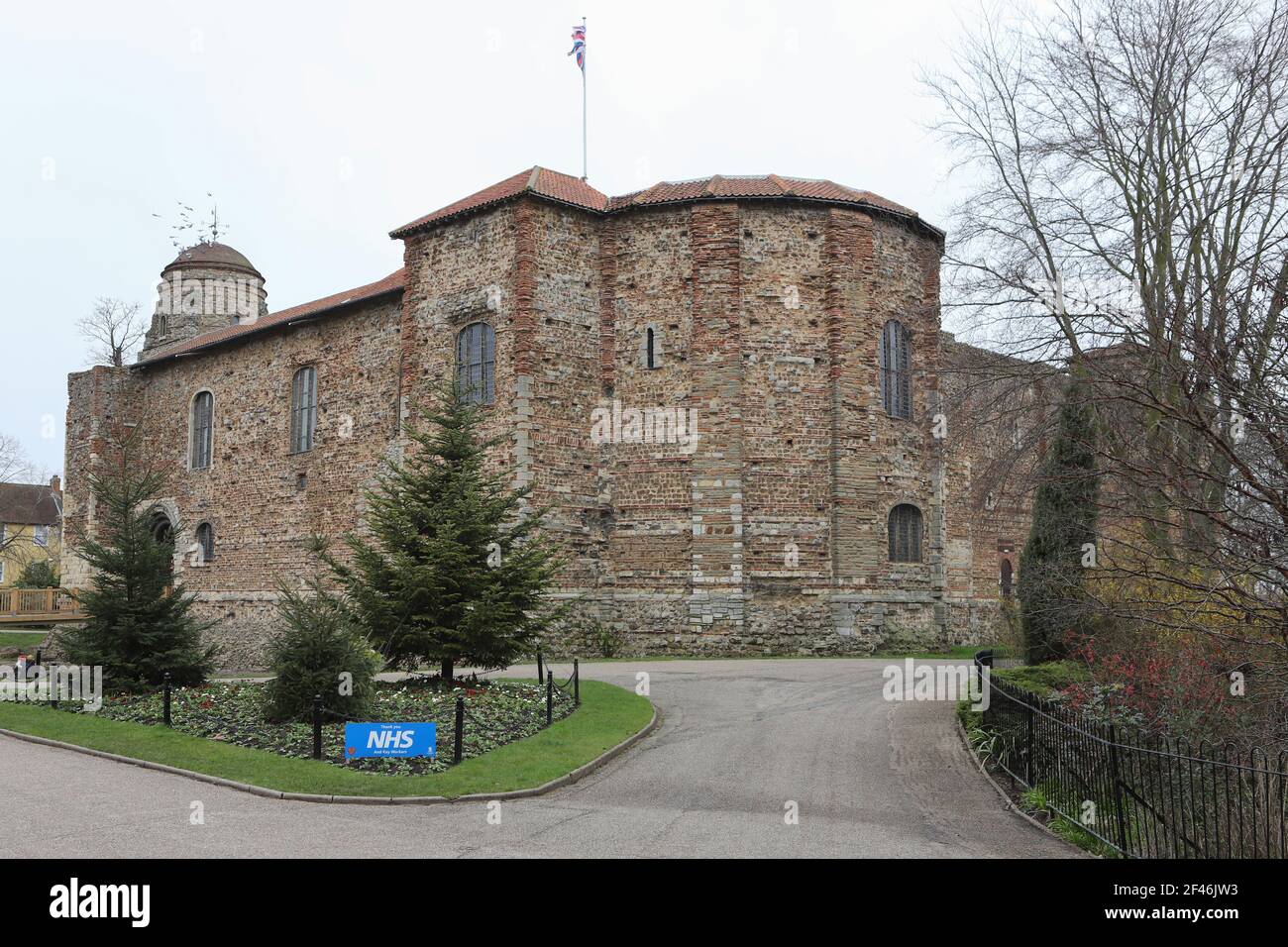 Colchester Castle, a Norman castle in Castle Park, Colchester, Essex ...